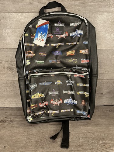 Loungefly WWE Wrestlemania Logo Backpack Gamestop with Tag WWF for sale ...