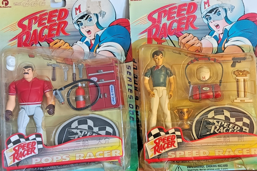 Speed Racer & Pops 5'' Action Figures & Accessories New in Box Set. VTG ...
