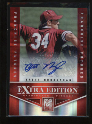 BRETT MOONEYHAM 2012 ELITE EXTRA FRANCHISE FUTURES ROOKIE AUTO #014/350 ...