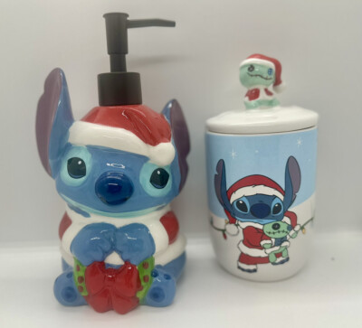 Stitch Christmas Soap Lotion Dispenser Holiday Disney Kitchen Bathroom ...