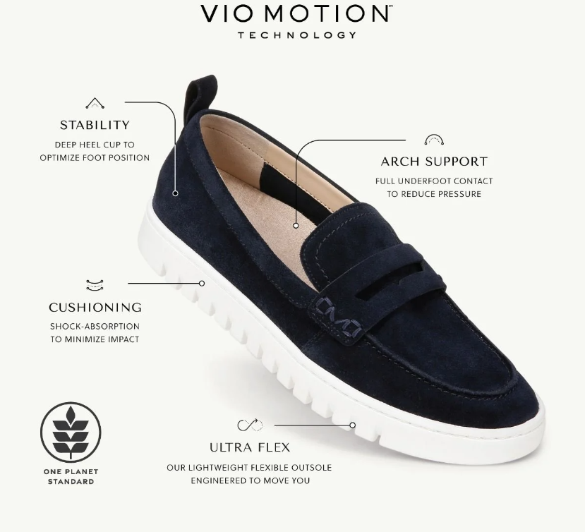 Vionic Uptown Mary Jane Black Leather Loafer Women's sizes 5-13