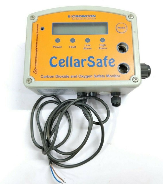 Crowcon CellarSafe Model CS100 Carbon Dioxide and Oxygen Safety Monitor ...
