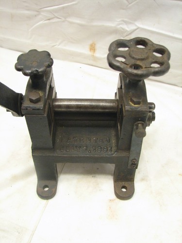 Early Patented Metal Turning Jenny Machine Tool July 1891 Roller ...