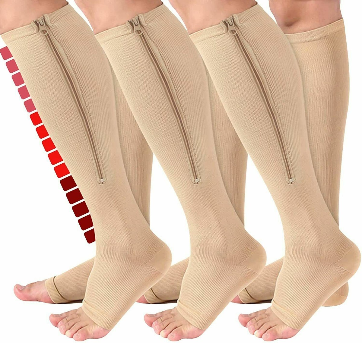 Compression Socks New Design Compression Socks Toe Open Leg Support