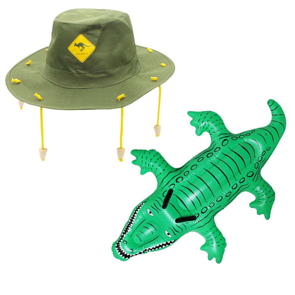 AUSTRALIAN AUSTRALIA DAY FANCY DRESS DECORATION PARTY SET FLAG HAT ...