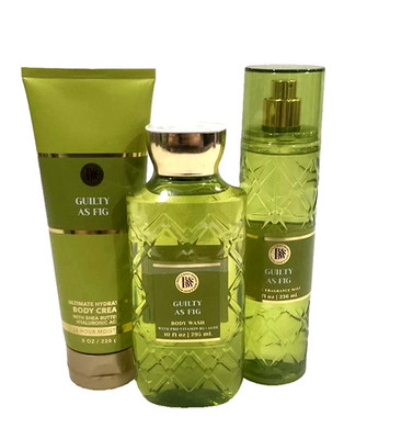 Bath and Body Works Guilty As Fig Set - Mist , Cream and Body Wash | eBay