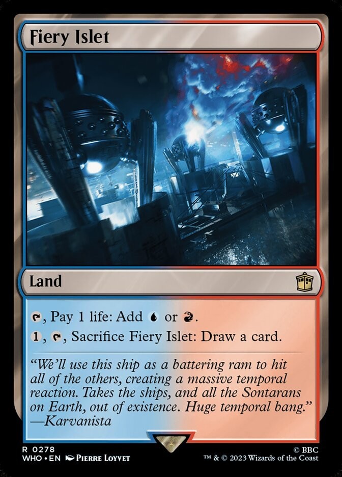 Fiery Islet 0278 Non Foil Rare Doctor Who Commander MTG Near Mint | eBay