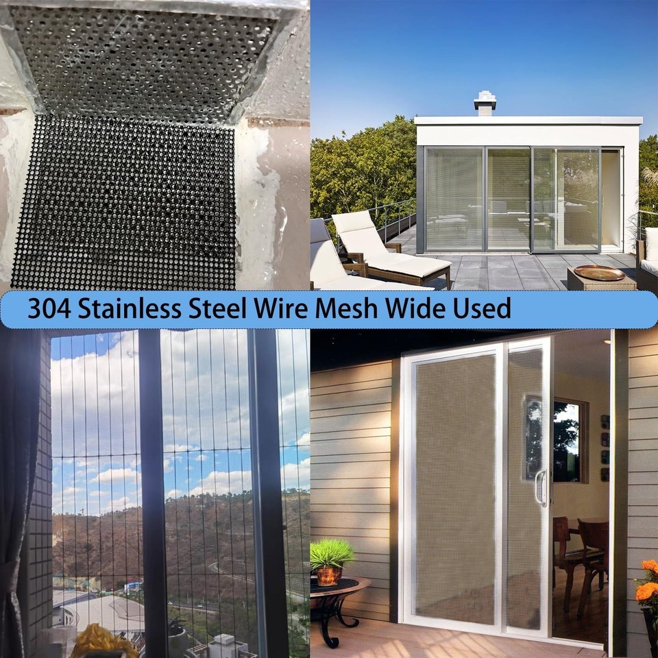 304 Stainless Steel Mesh Screen, 14 Mesh 304 Stainless Steel Security ...