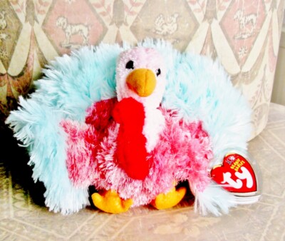 Super Cute Ty Beanie Baby Tom-e Turkey Thanksgiving Mint with Mint Tag ...