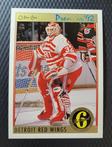 1991-92 O-Pee-Chee Premier TIM CHEVELDAE Detroit Red Wings ORIGINAL 6 ...