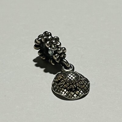 Pandora 925 Sterling Silver & 14K Yellow Gold Two Tone Garden Hat ...