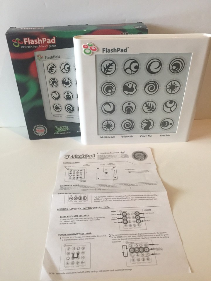 FlashPad Electronic Light & Touch Games 2010 Dekko Toys | eBay