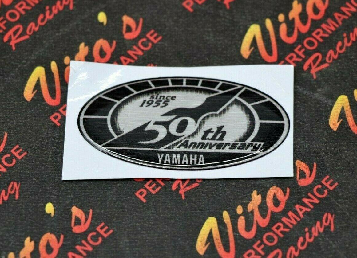 Yamaha 50th Anniversary Logo WGP 50th Anniversary Yellow Edition