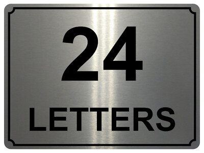 1909 Personalised LETTERS Number Metal Aluminium Sign Plaque Door House ...