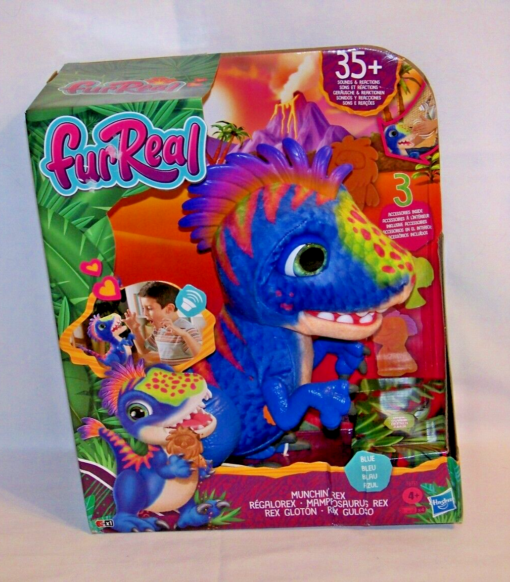 FurReal Munchin’ Rex (Blue) Dinosaur Electronic Pet, 35+ Sounds and ...
