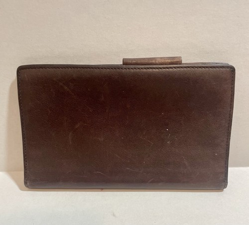 Vintage LEATHER BREAST POCKET Day Timer Senior Size Folio Cover Wallet ...