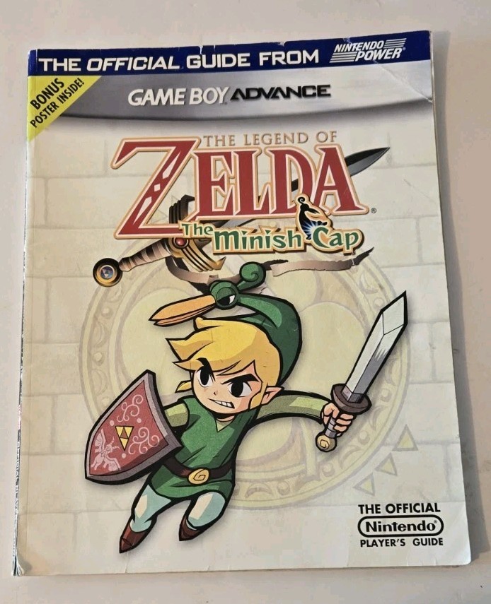 Legend Of Zelda The Minish Cap GBA Complete CIB Mint w/Nintendo Power ...