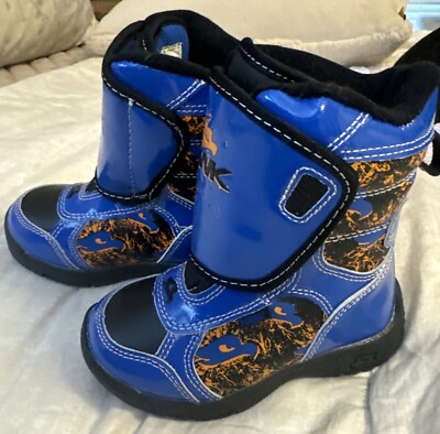 Tony Hawk Toddler Boys Winter Snow Boots Blue Thermolite Waterproof ...