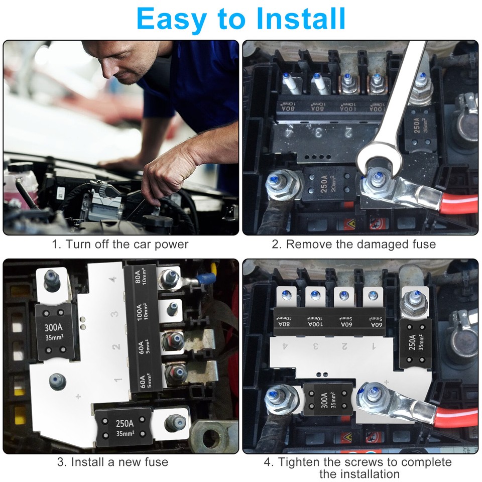 300A-250A-60A-100A-80A Front Compartment Main Fuse Block Plate 13289598 ...