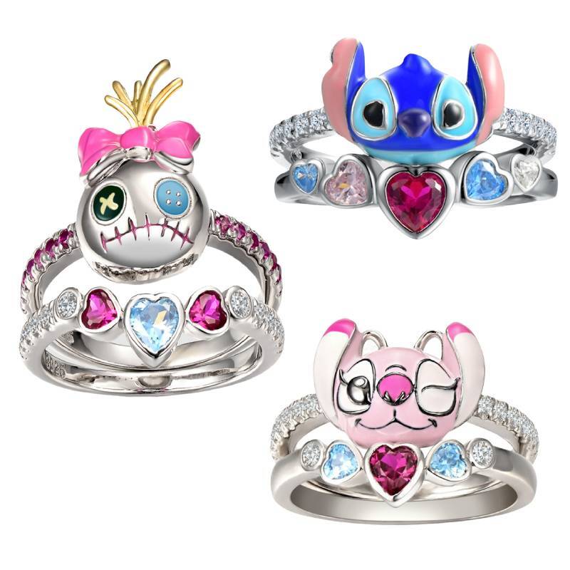 Lilostitch Anime Surrounding Rings Angel Scrump Cartoon Fashion | eBay