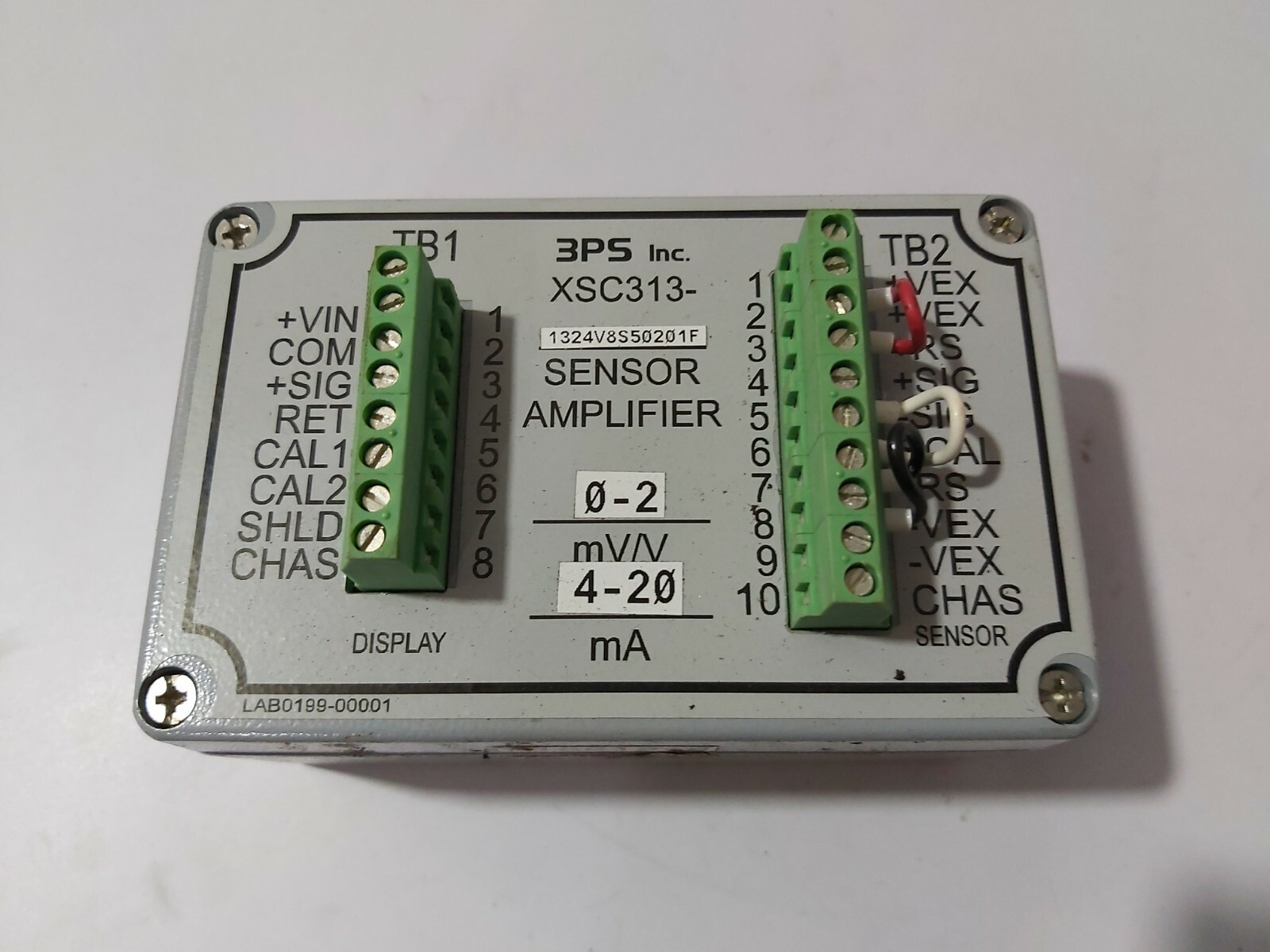 3PS INC XSC313-1324V8S50201F SENSOR AMPLIFIER 2.0 mV/V 4-20 mA | eBay