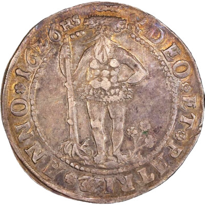 1626 HS German States Brunswick Wolfenbuttel Wildman Taler PCGS AU 55 ...
