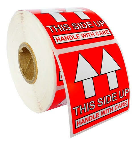 This Side Up Label Printable Fragile Warning Stickers This Side Up