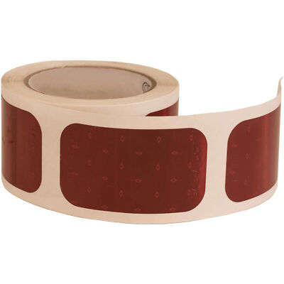 Buyers 5623520, 3.5" Red Rectangular DOT Stick-On Reflectors, 500 Per ...