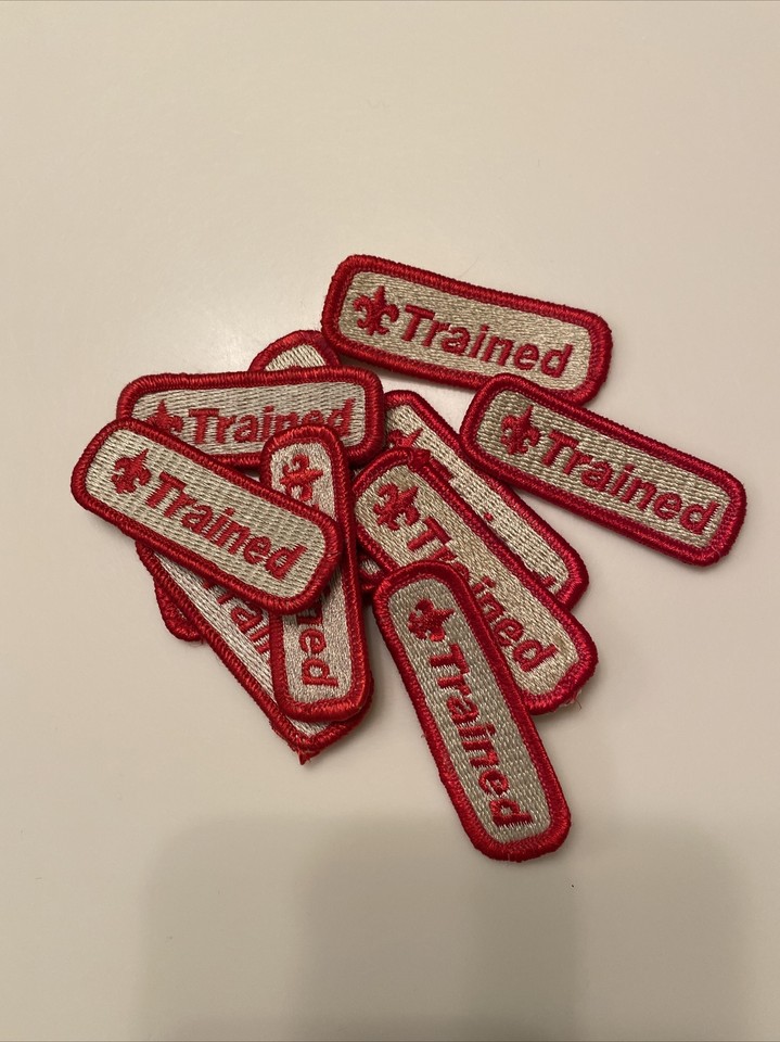 Official Boy Cub Scout BSA Red And Tan Uniform Trained Patch See ...