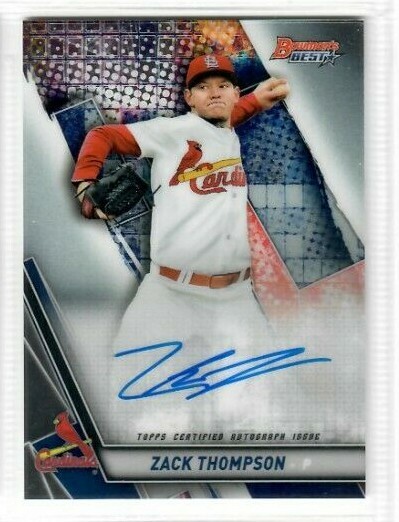 ZACK THOMPSON 2019 Bowman's Best Baseball AUTO ROOKIE RC B19-ZT ...