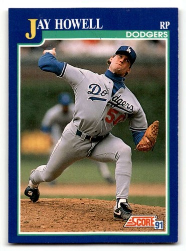 1991 Score #29 Jay Howell Los Angeles Dodgers Baseball Cards EX/NM ID ...