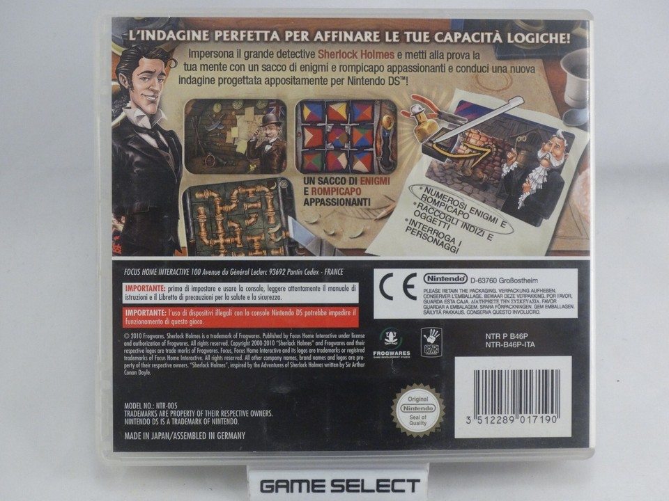 Sherlock Holmes ds Et Le Secret Della regina ds 2ds 3ds pal - Complet ...