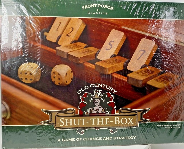 Front Porch Classics Shut-the-box Old Century Edition Board Game for ...