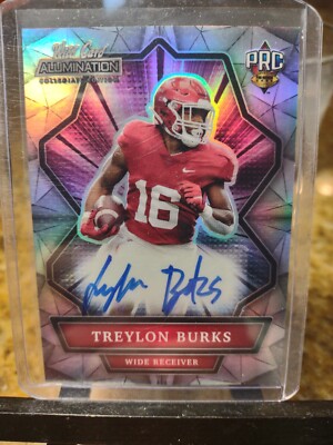 2021 WILD CARD Treylon Burks Auto RC Alumination COLLEGE EDITION ...