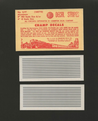 Champ Decals No. S-77 Aluminum HO/O Scale. | eBay