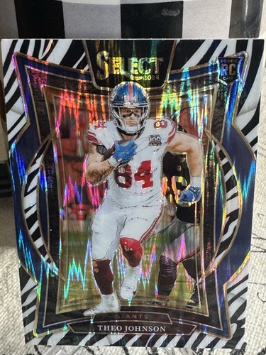 THEO JOHNSON 2024 SELECT ZEBRA SHOCK PRIZM CONCOURSE #96 RC ROOKIE ...