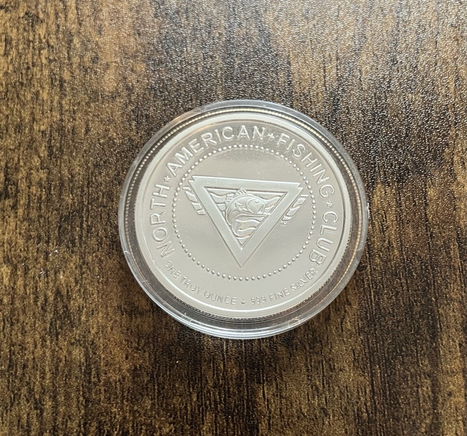 Spotted Bass Fishing Collector Proof Coin 1 Troy Oz .999 Fine Silver ...