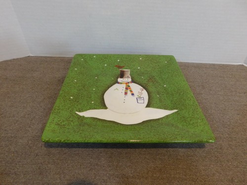 Oneida Square Snowmates Christmas Snowman Serving Dish | eBay
