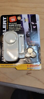 INTRUD ALERT Battery Door Alarm System Window Cabinet Home Security ...