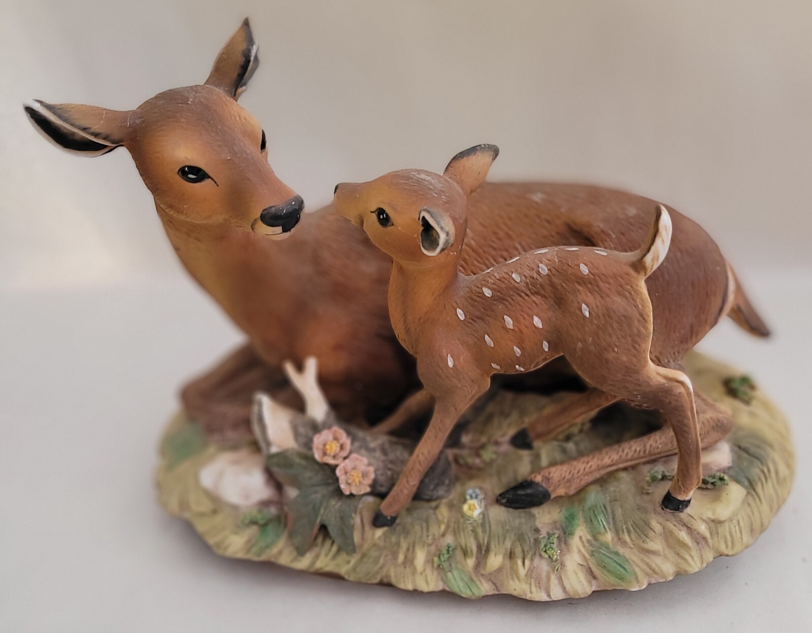 Homco Masterpiece Porcelain “Sweet Deer, Fawn With Mother” Vtg 1979 (6B ...