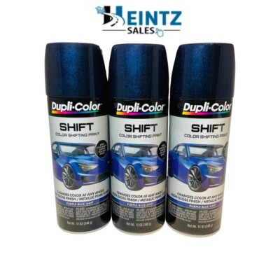 Duplicolor SH501- 3 PACK Purple-Blue SHIFT Color-Shifting Spray Paint ...