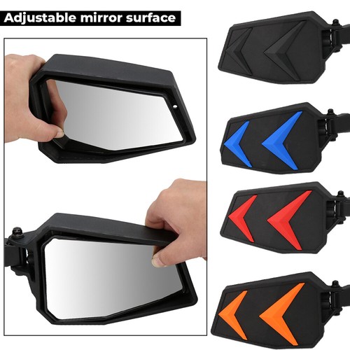 RZR UTV Side Mirrors Foldable Adjustable For 1.75" Polaris RZR S 800 XP ...