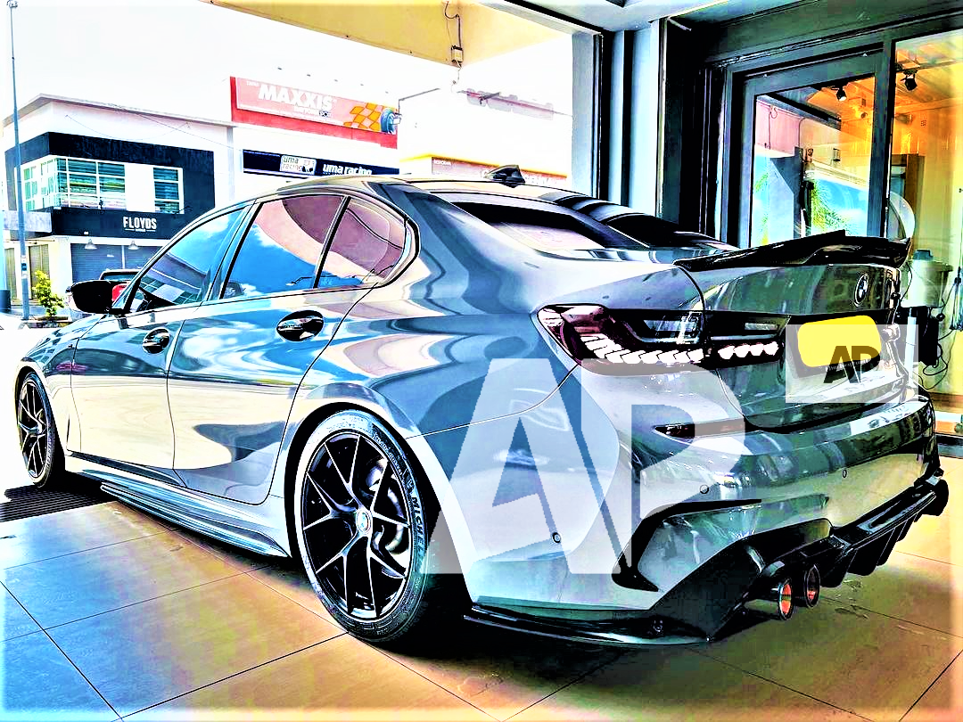 BMW 3 Series M3 G20 G80 Gloss Black Rear Boot Spoiler M4 Style Lip Wing ...