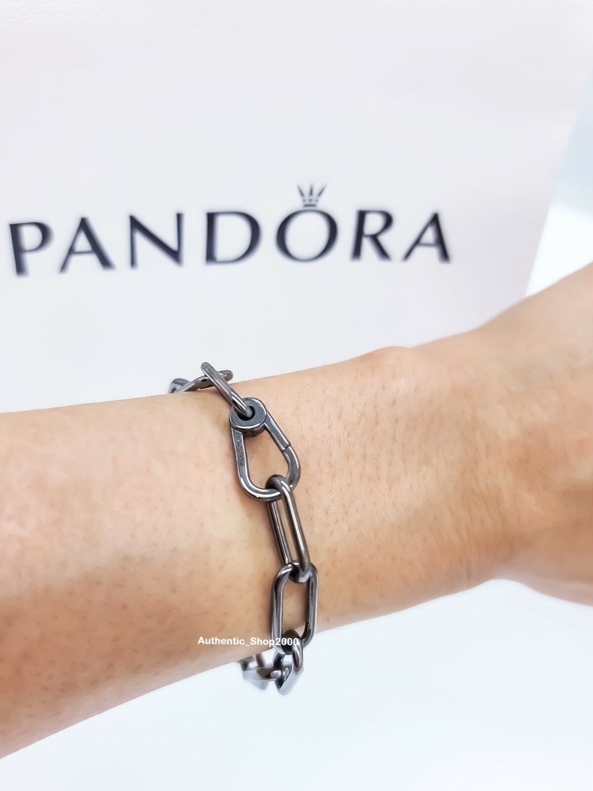 100% Authentic NEW PANDORA Me Style Ruthenium Link Chain Bracelet ...