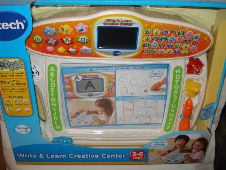 VTech Write & Learn Creative Center Teaches Letters Objects Educational ...
