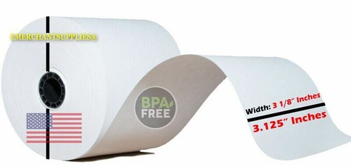 50 Rolls POS Receipt thermal Paper printer star TSP100 Epson 3 1/8 ...