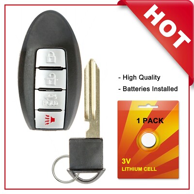 Replacement for 2016 2017 2018 Nissan Altima Remote Car Key Fob ...