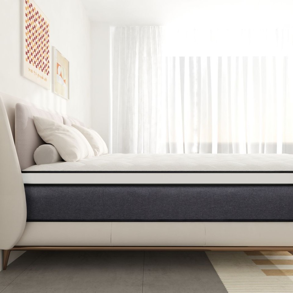 Mattress Twin Full Queen King Size12" 14" Memory Foam Hybrid Spring Bed ...