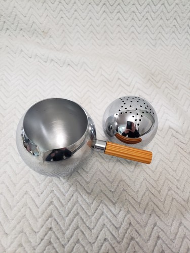 Vintage Art Deco Chase USA Chrome Creamer w/ Bakelite Handle Salt ...