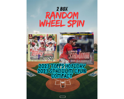 (2) BOX 2023 Stadium Club Compact Topps Holiday Baseball Random Wheel ...